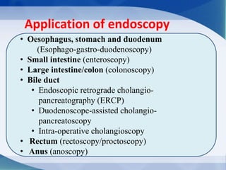 Principles and diagnostic use of Endoscopy in canines | PPTX