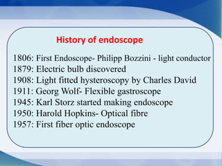 Principles and diagnostic use of Endoscopy in canines | PPTX