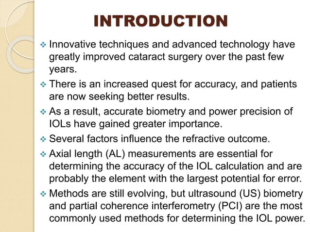 A Scan- Basics and Update | PPTX | Eye and Vision Conditions | Diseases ...