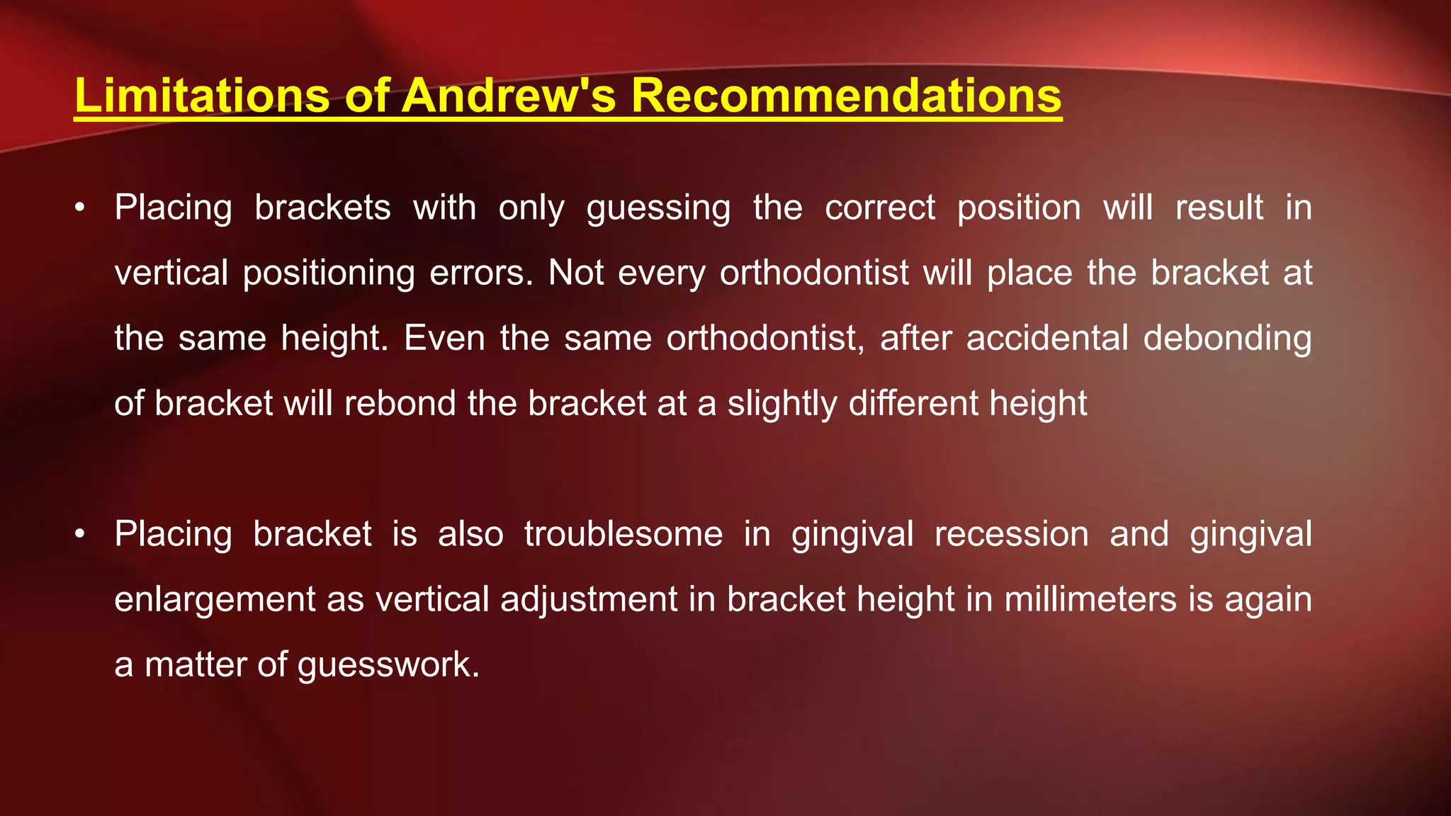 Bracket positioning | PPTX