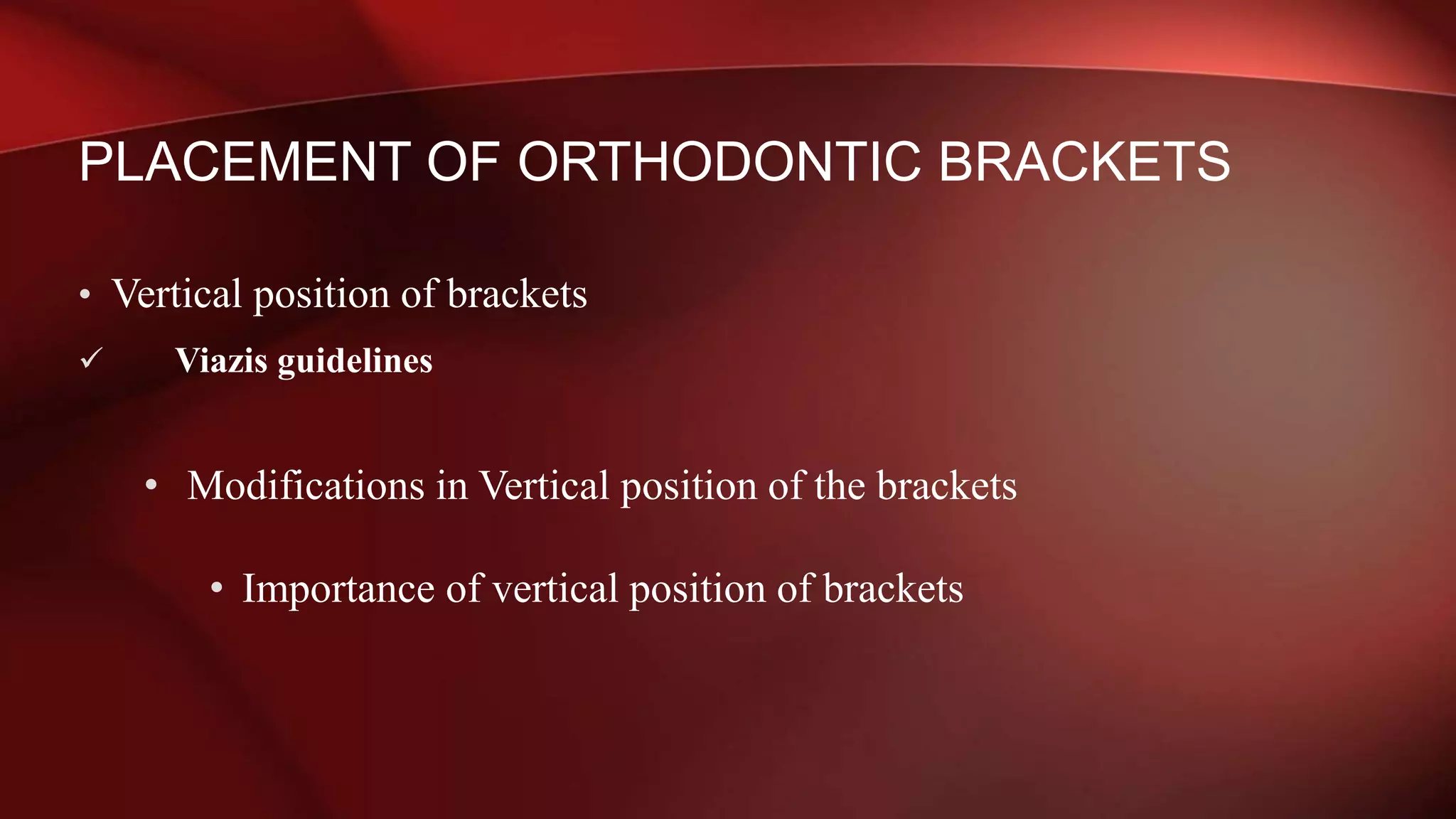 Bracket positioning | PPTX