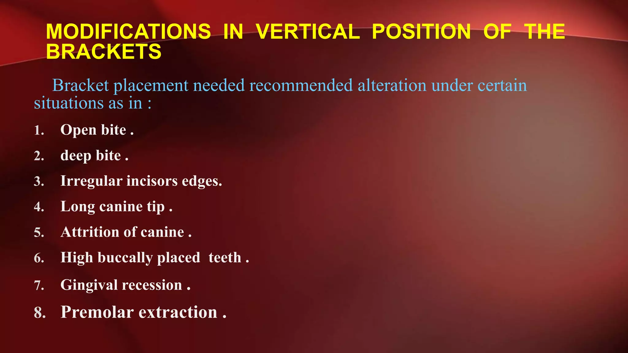 Bracket positioning | PPTX