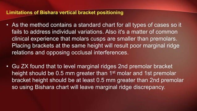 Bracket positioning | PPTX | Dental Health | Diseases and Conditions