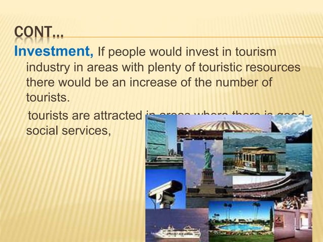 THE ECONOMIC FACTORS THAT AFFECT THE TOURISM FORECASTING AND PLANNING | PPT