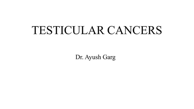 Testicular Tumors Ppt
