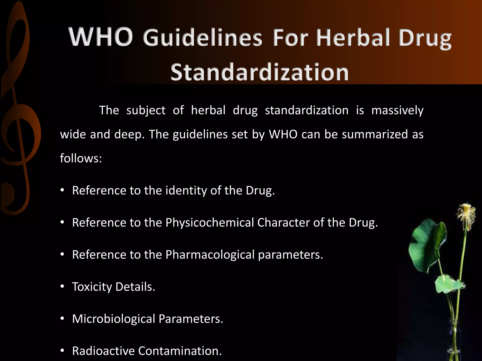 Dr.Lavanya.S.A - standardization of herbal drugs | PPTX