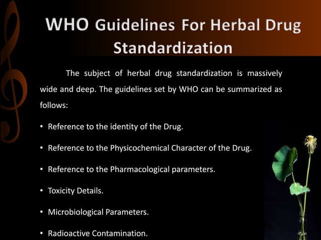 Dr.Lavanya.S.A - standardization of herbal drugs | PPTX
