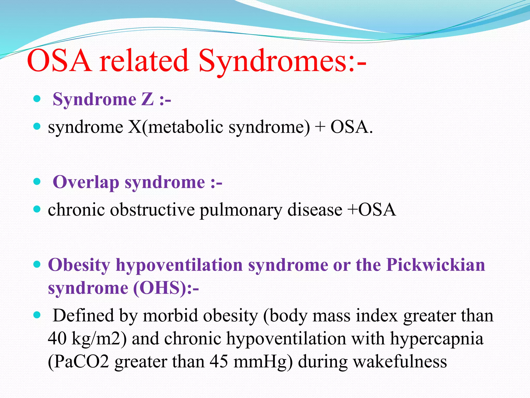 OSA & COPD (OVERLAP SYNDROME) | PPTX