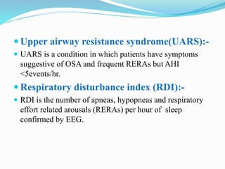OSA & COPD (OVERLAP SYNDROME) | PPTX