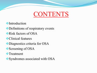 OSA & COPD (OVERLAP SYNDROME) | PPTX