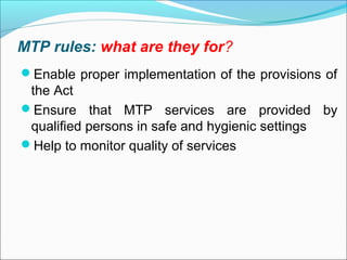 Dr. anita singh mtp presention | PPT