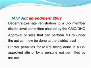 Dr. anita singh mtp presention | PPT