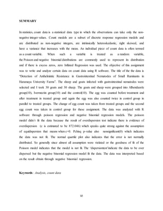 Count data analysis | DOCX