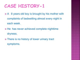 UPDATE OF NOCTURNAL ENURESIS:DR.MURSHEDA | PPTX