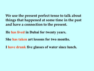 Dr. ghobadi's present perfect | PPT