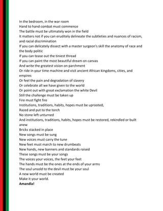Dr. Amos N. Wilson_The Battle Must Be Joined | A Revolutionary Poem | PDF