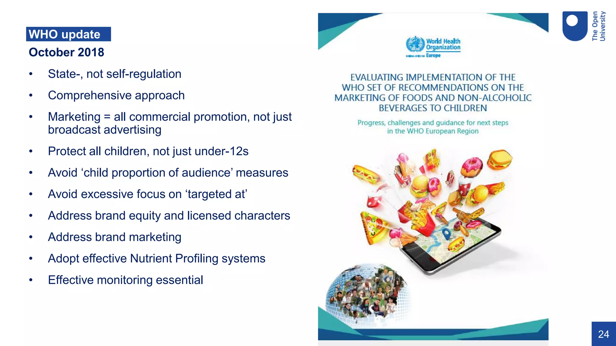 Dr. Mimi Tatlow-Golden - food marketing to children | PPT