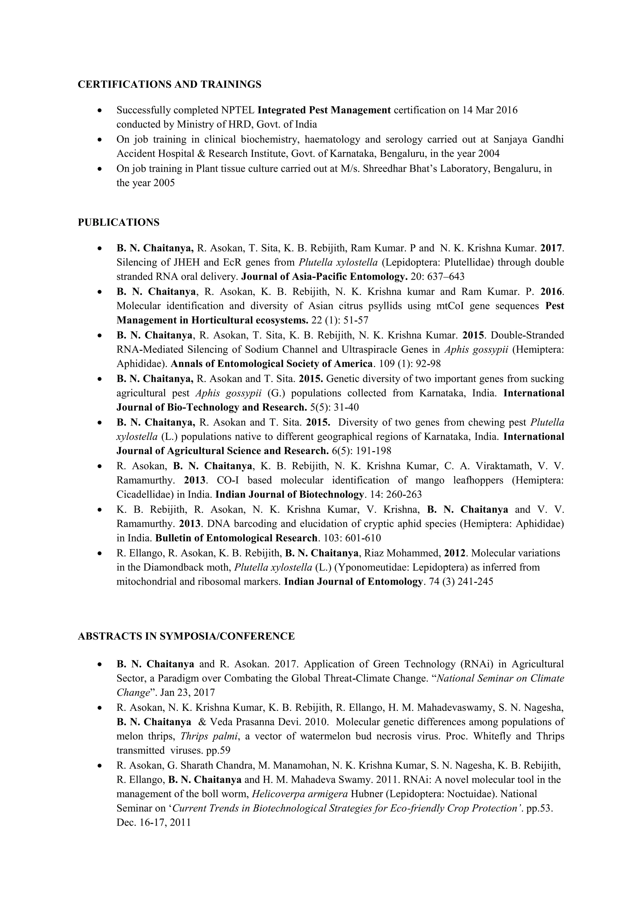 Dr. B. N. Chaitanya | PDF