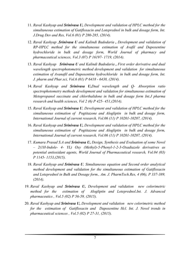 Dr.U.Srinivasa | PDF | Pharmaceutical Industry | Industries