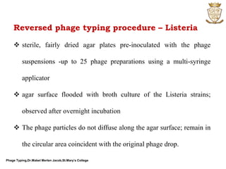 Microbiology-Phage Typing | PPTX