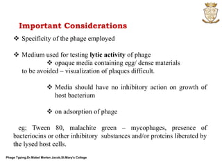 Microbiology-Phage Typing | PPTX