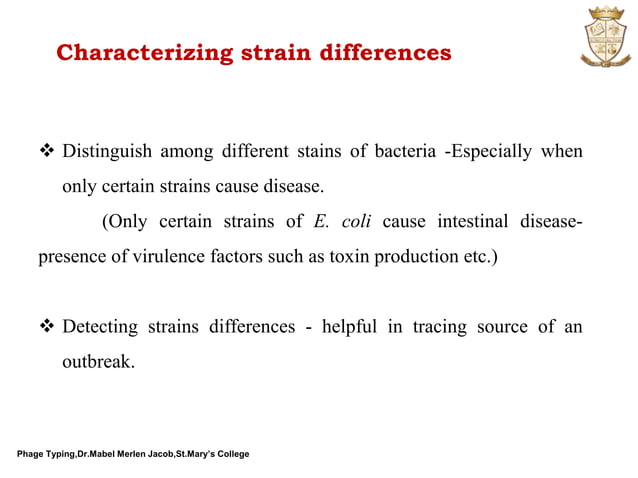 Microbiology-Phage Typing | PPTX | Infectious Diseases | Diseases and Conditions