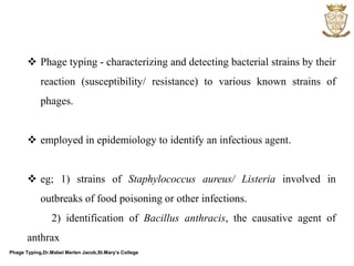Microbiology-Phage Typing | PPTX