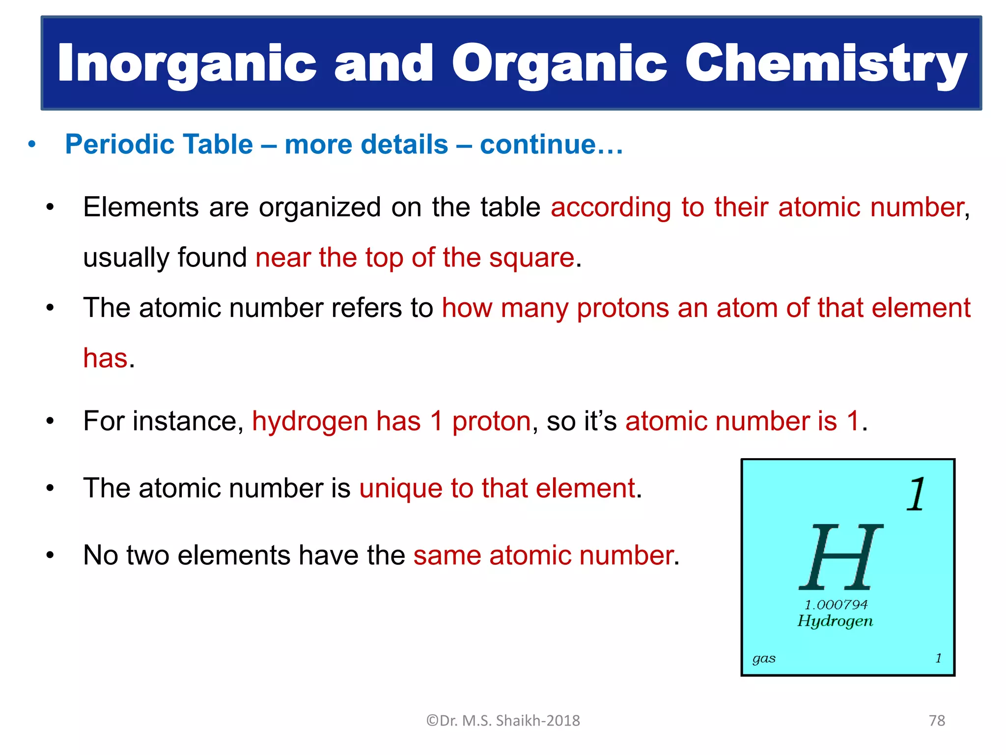 organic and inorganic chemistry | PDF