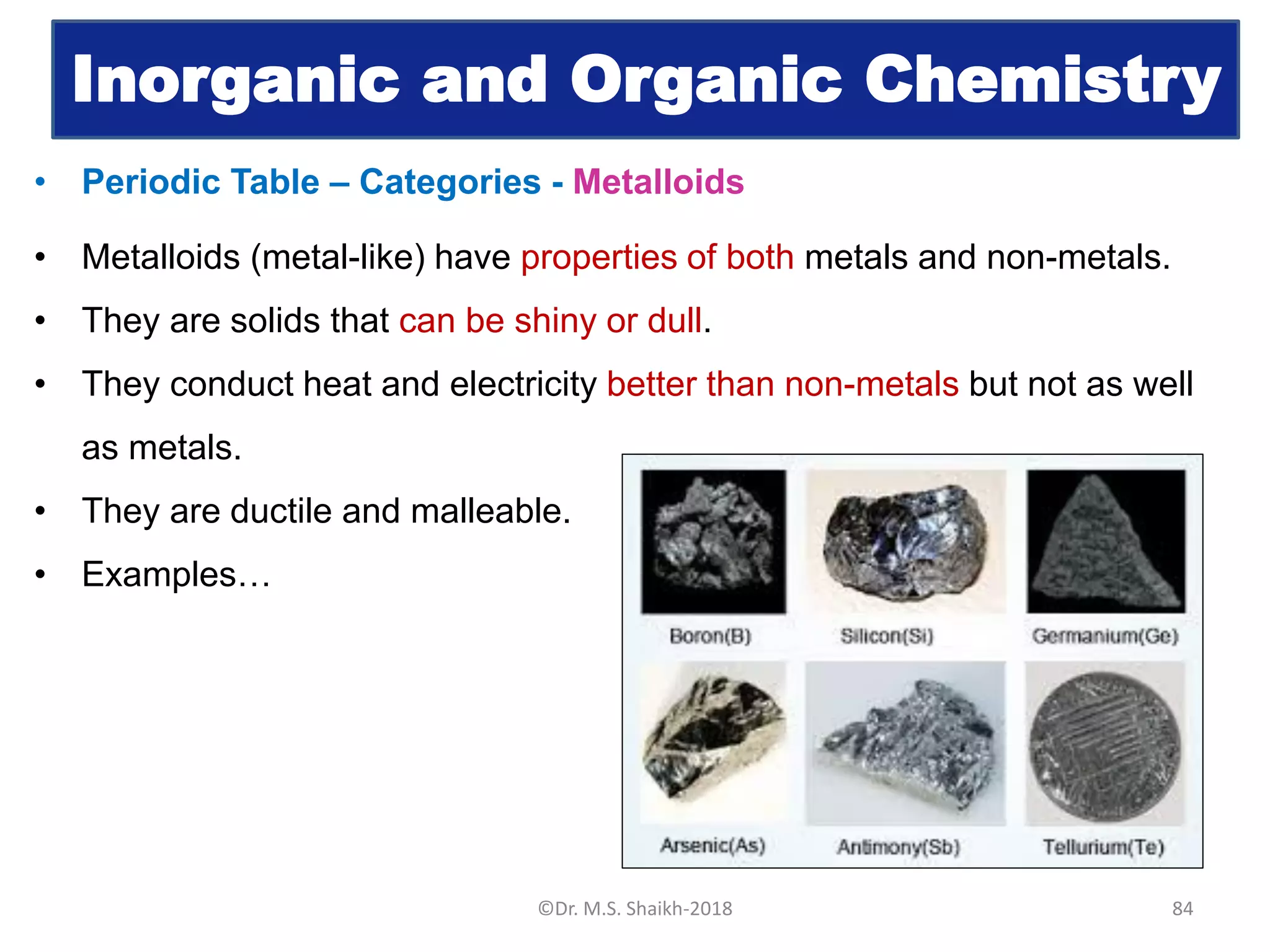 organic and inorganic chemistry | PDF