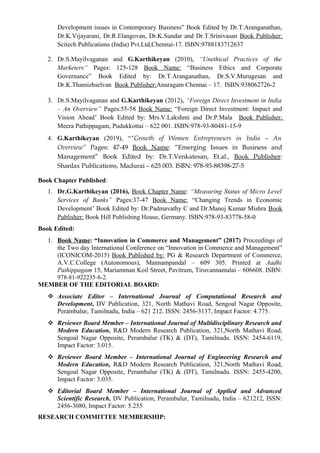 Dr.G.Karthikeyan Assistant Professor of Commerce Profile | DOC