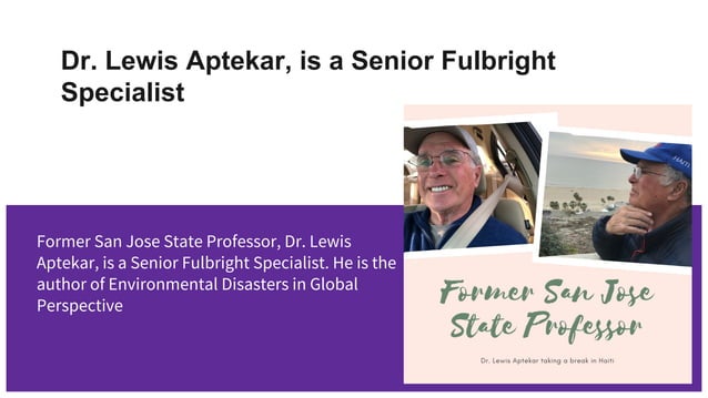 Dr. Lewis Aptekar, Has Published over 50 Articles and Chapters | PPT