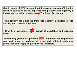 SEED PRODUCTION AND MARKETING | PPTX