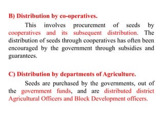 SEED PRODUCTION AND MARKETING | PPTX