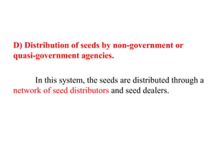 SEED PRODUCTION AND MARKETING | PPTX