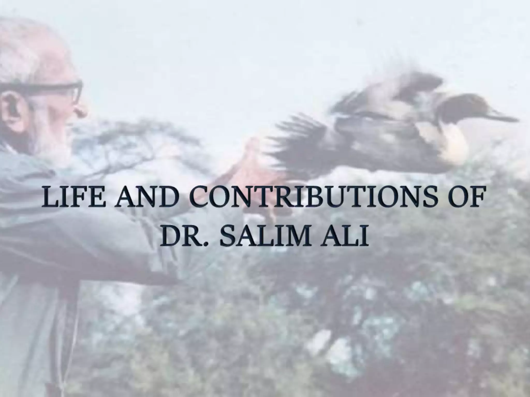 Dr.salim ali[1] | PPTX