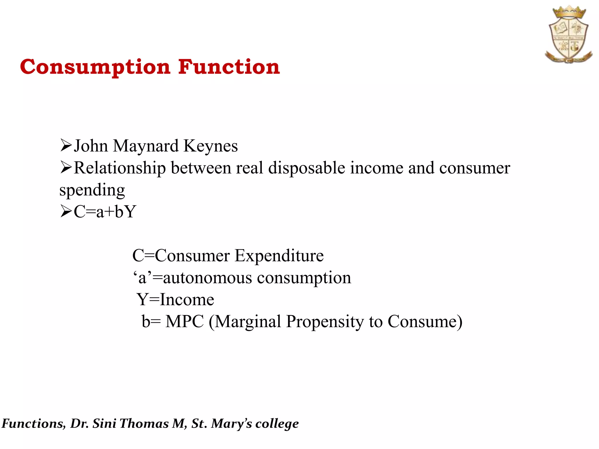Economics:Functions | PPTX