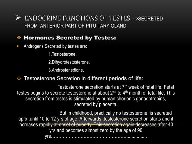Endocrine Gland(TESTIS) | PPT