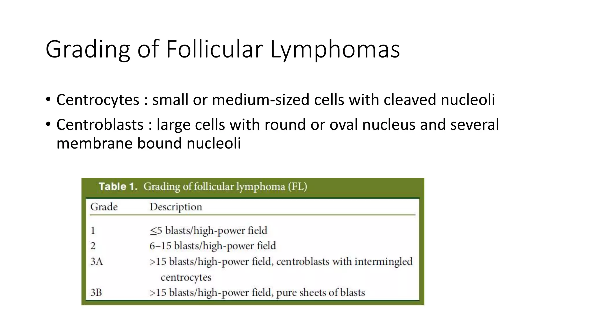 Follicular lymphoma | PPTX