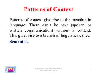 Linguistics: An Overview by Dr. M. P. Joshi, India | PPTX