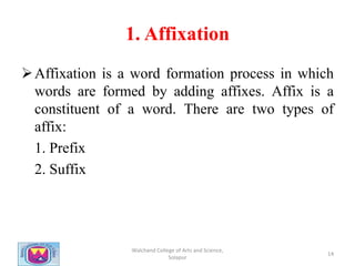 Morphology: A Branch of Grammar by Dr. M.P. Joshi, India | PPT