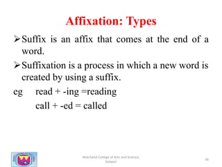 Morphology: A Branch of Grammar by Dr. M.P. Joshi, India | PPT