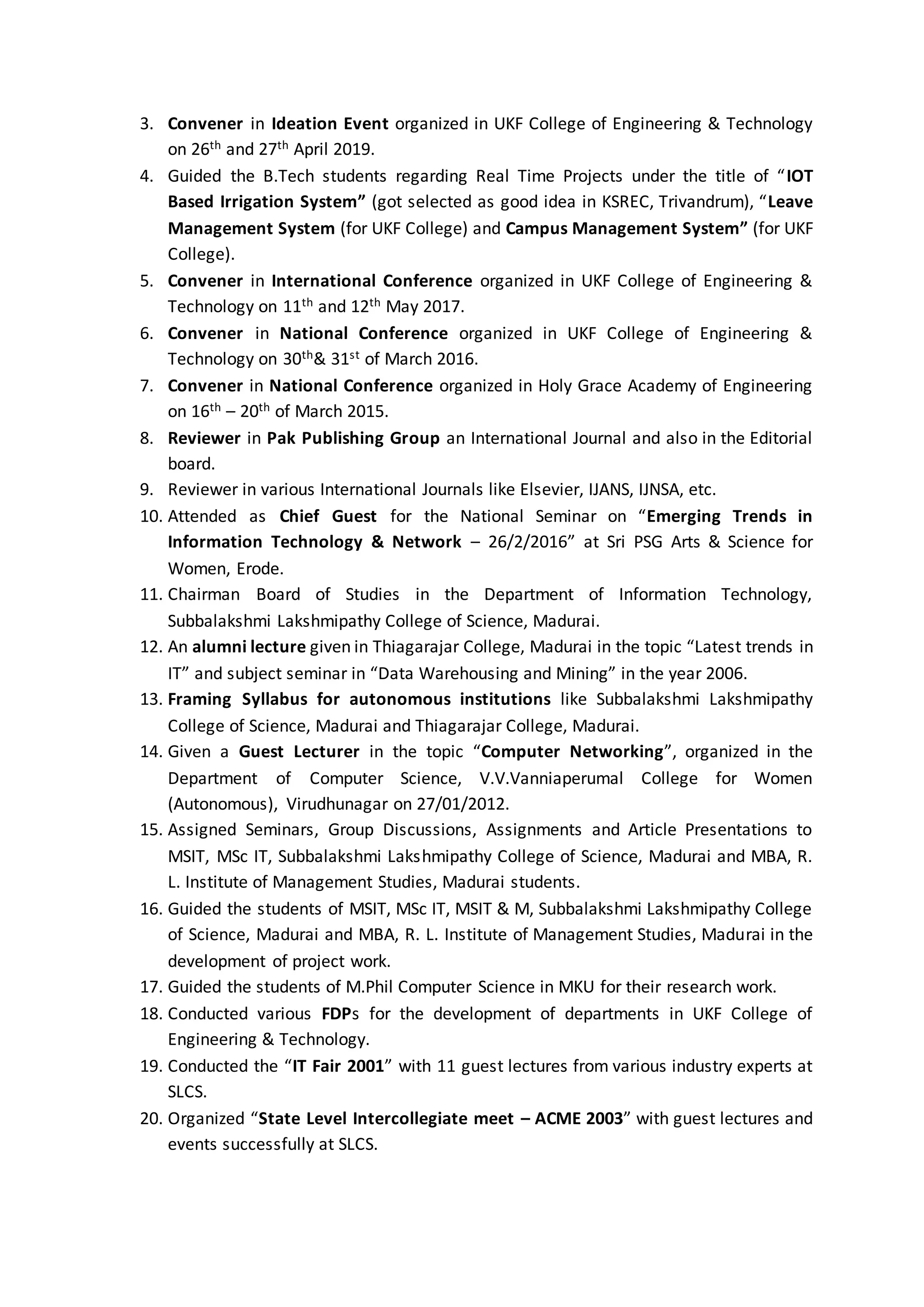 Dr. SUJATHA RAMAKRISHNAN CURRICULUM VITAE | DOCX