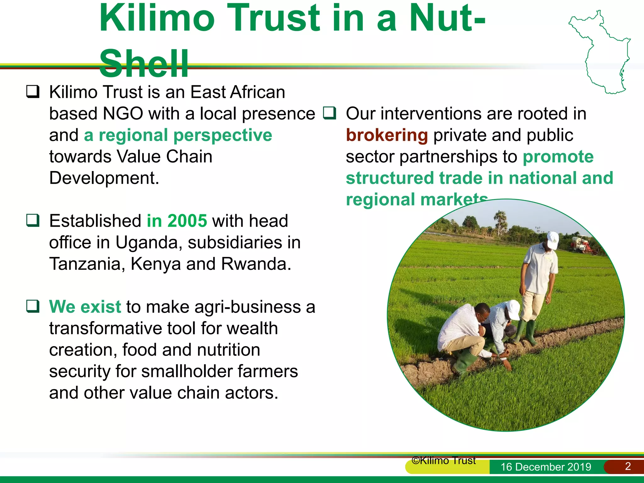Dr. Mary C. Shetto kilimo trust interventions on agricultural ...