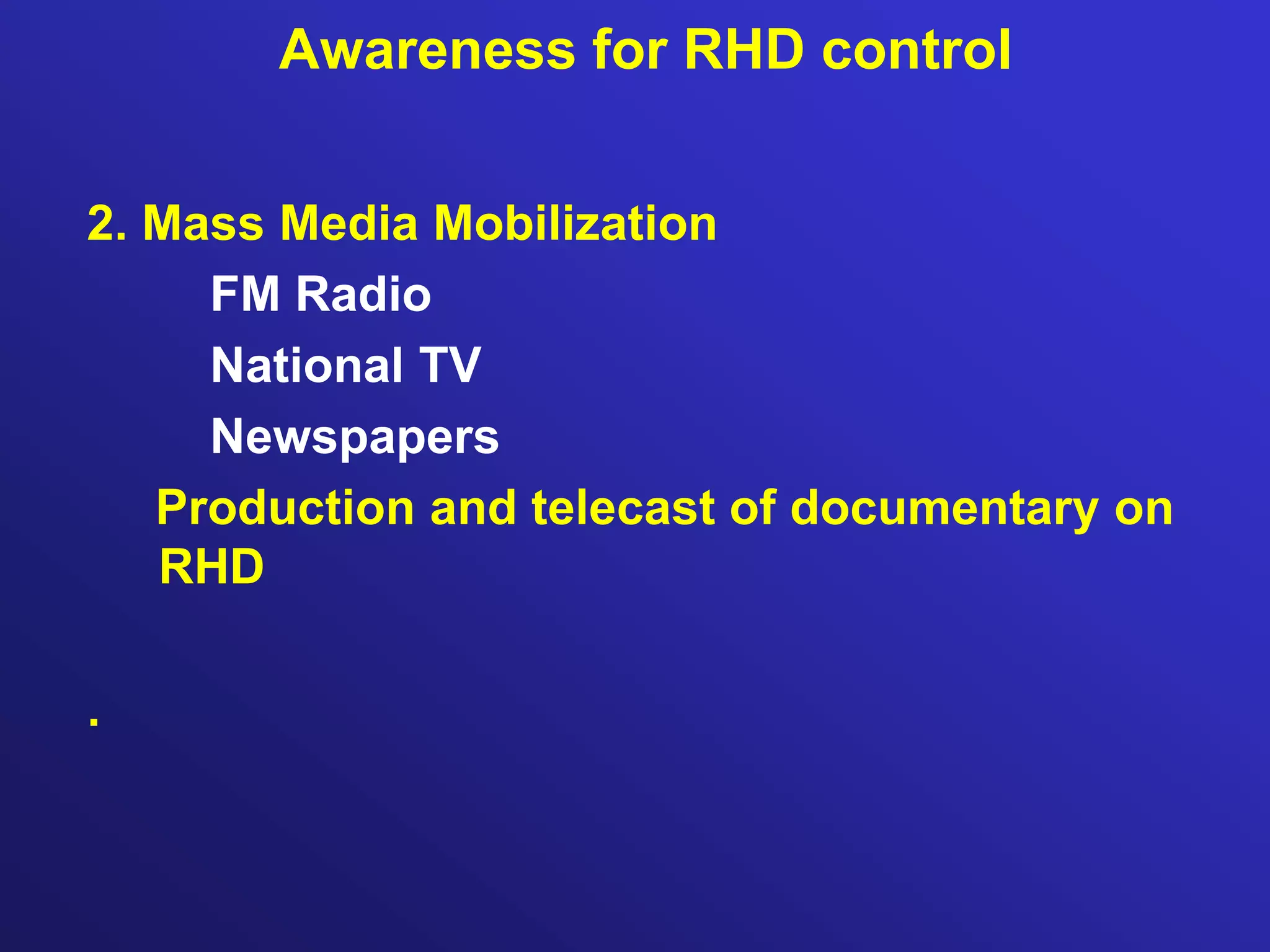 PREVENTION AND CONTROL OF RHD IN NEPAL | PPT