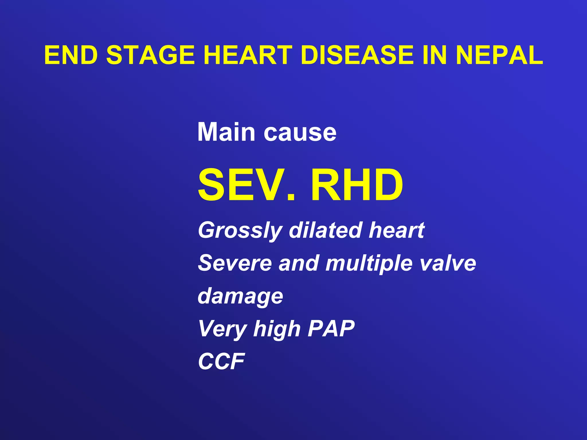 PREVENTION AND CONTROL OF RHD IN NEPAL | PPT