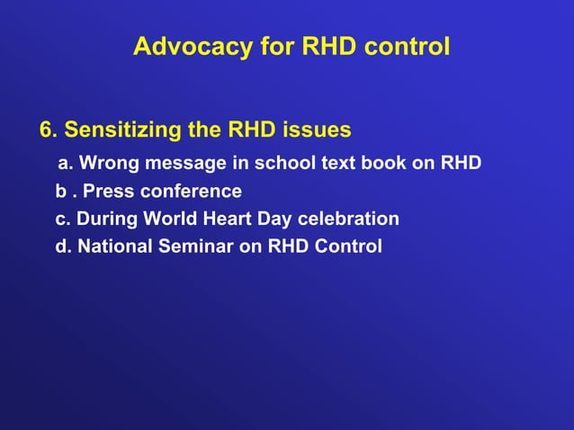 PREVENTION AND CONTROL OF RHD IN NEPAL | PPT
