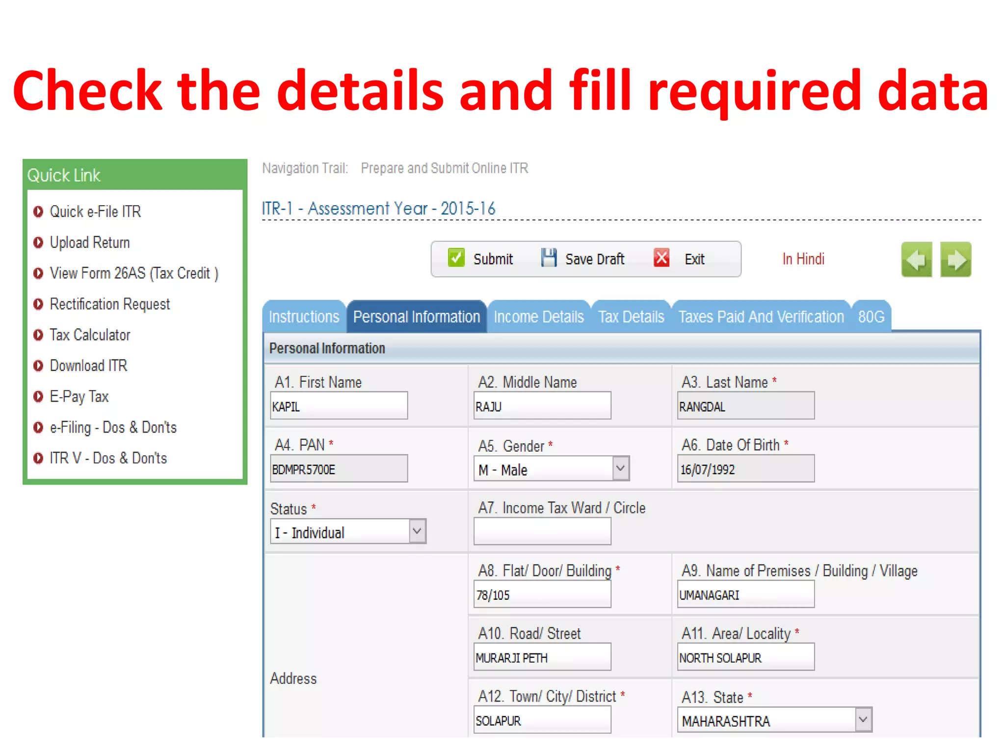 Process of Income tax E-Filing | PPTX | Personal Taxes | Personal Finance