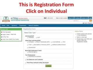 Process of Income tax E-Filing | PPTX