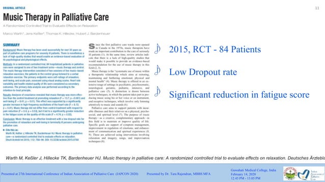 Music Therapy in Palliative Care | PPT
