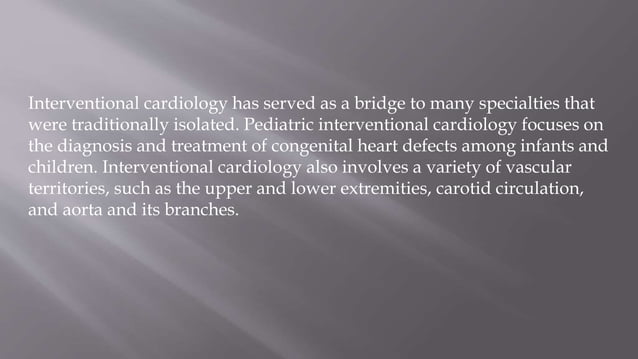 The Scope of Interventional Cardiology | PPT